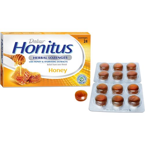 Dabur Honitus Herbal Lozenges Honey-24 Pcs - Bioderma Kenya