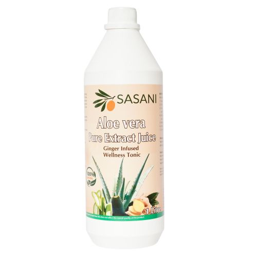 Sasani Aloe Vera Pure Extract Juice With Ginger Infused 1 Liter ...