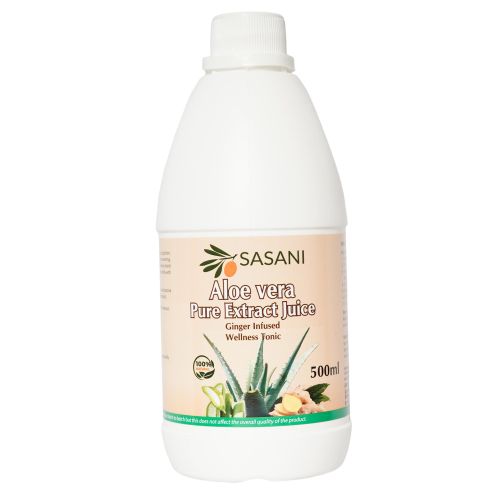 Sasani Aloe Vera Pure Extract Juice With Ginger 500ml - Bioderma Kenya